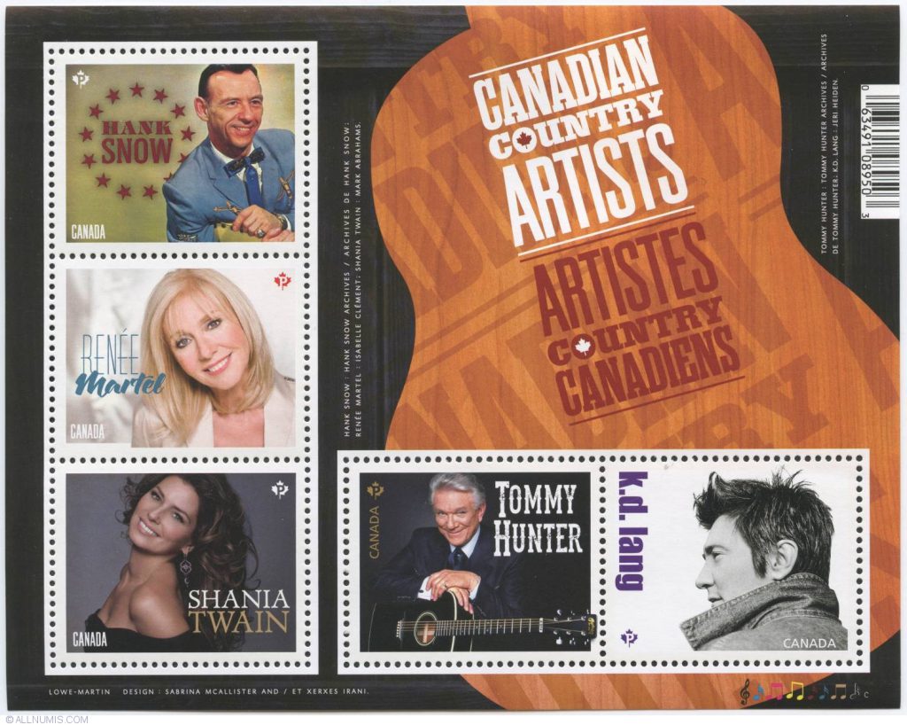 OTD: Hank Snow hits No. 1 on Billboard - Canadian Stamp News